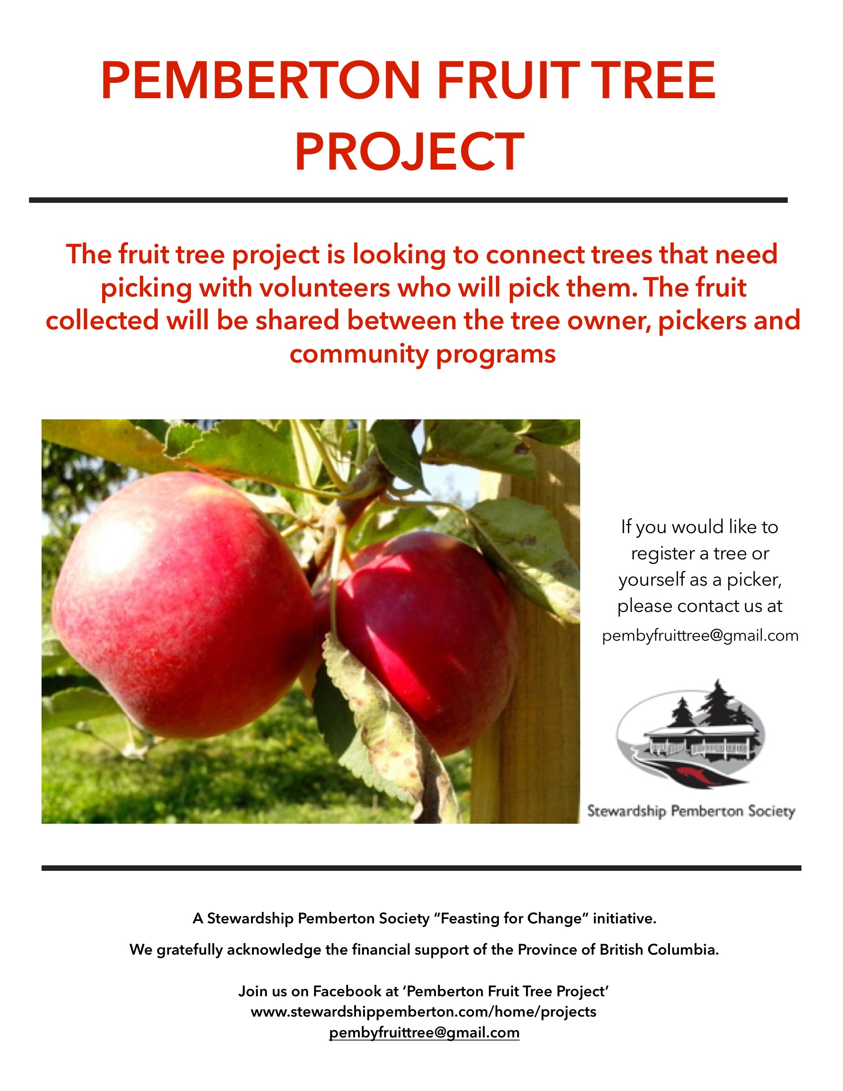 The Pemberton Fruit Tree Project needs pickers, trees – The Wellness ...