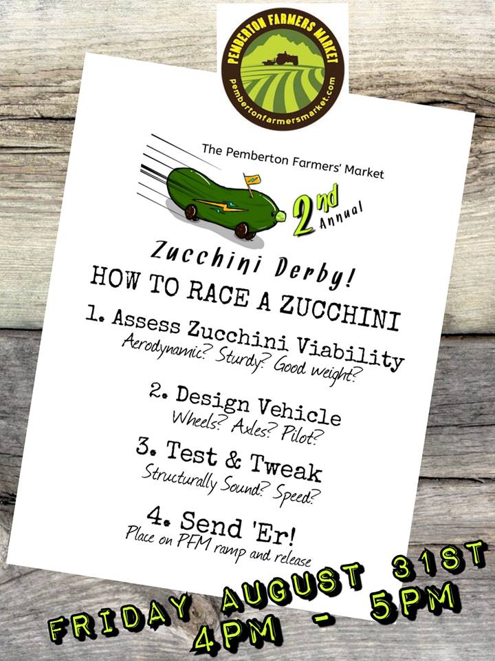 Soup up your zucchinis for tomorrow’s Zucchini Derby at the Farmers ...