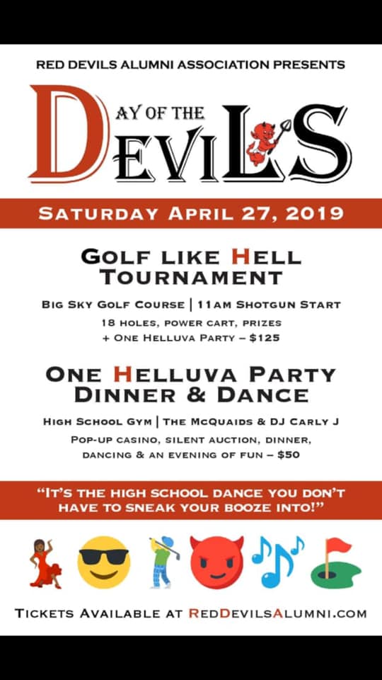Red Devils Alumni fundraiser: Golf tournament and dinner dance, April ...