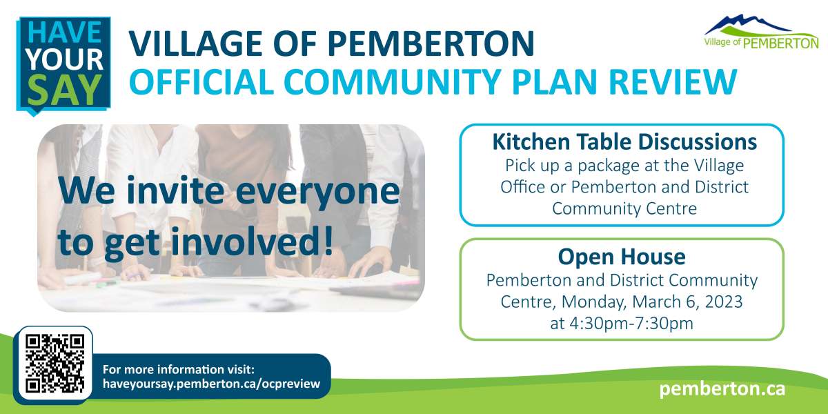 Village of Pemberton’s OCP Open House, March 6, 4:30 – 7:30 – The ...